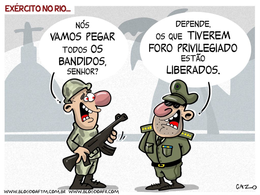 # Charge: Exército no Rio. - Blog do AFTM