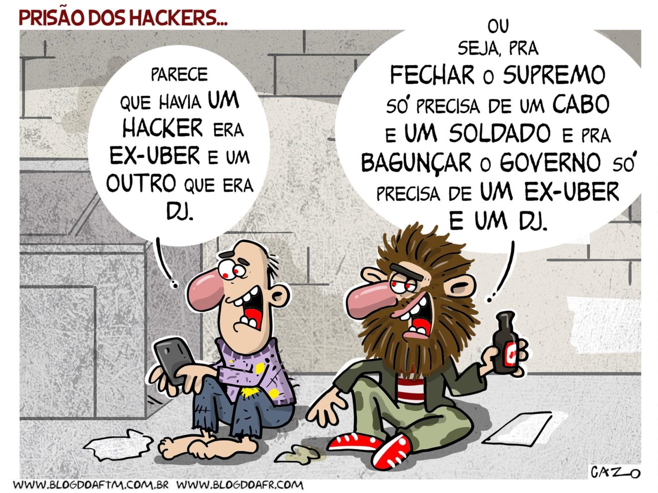 # Charge: Prisão dos Hackers. - Blog do AFTM