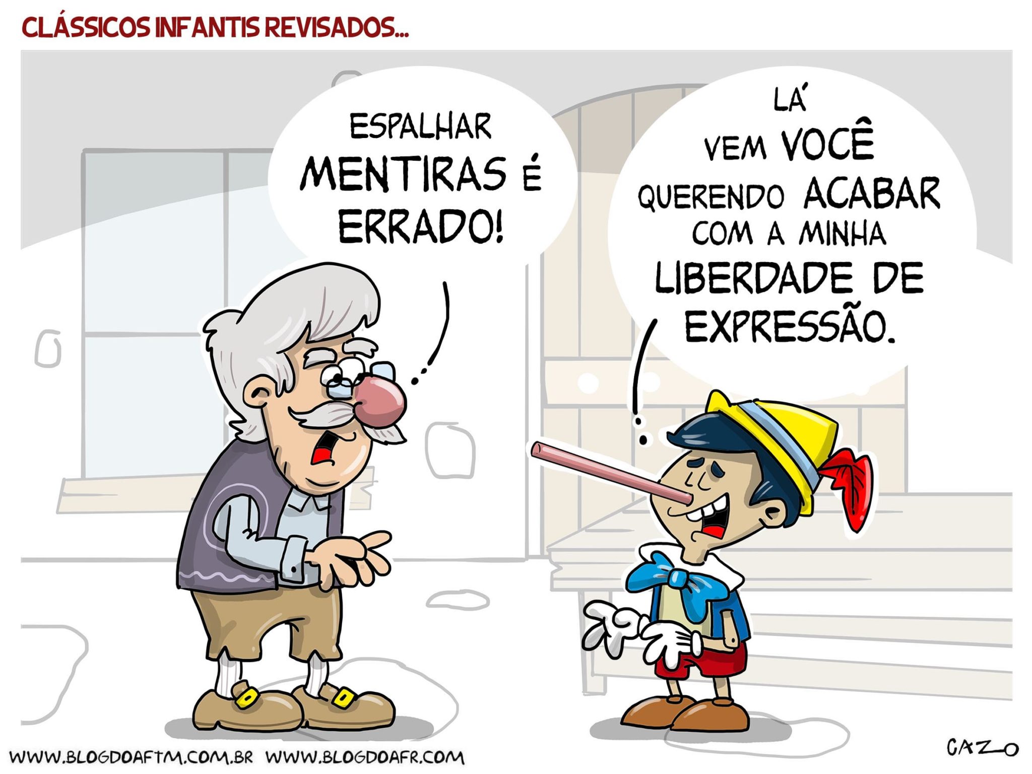#Charge: Clássicos infantis revisados. - Blog do AFTM