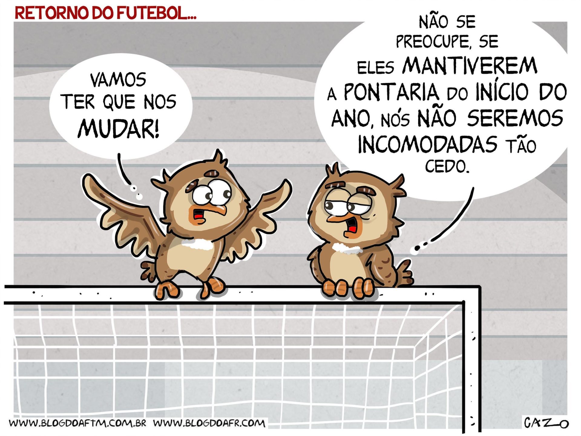 # Charge: Retorno do Futebol. - Blog do AFTM