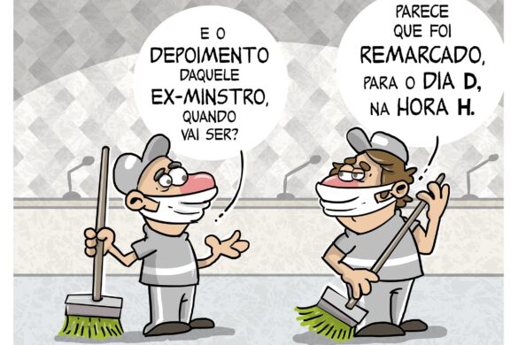 # Charge: Covid-19 nas favelas.