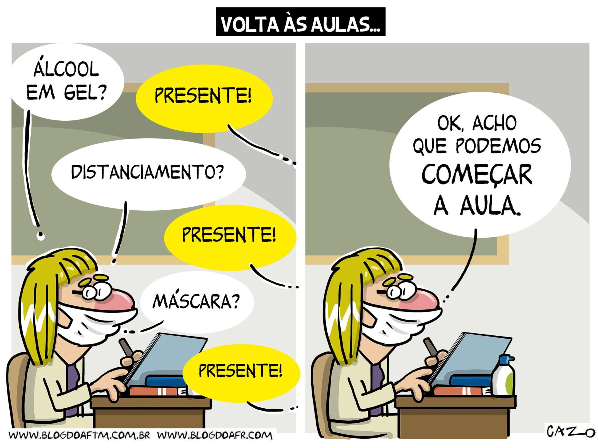 #Charge: Volta às aulas - Blog do AFTM