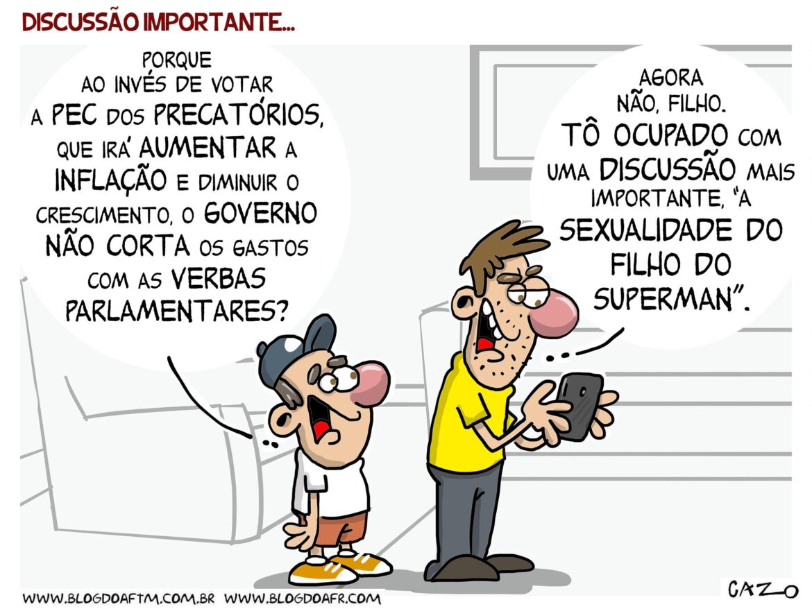 #Charge:Discussão importante - Blog do AFTM