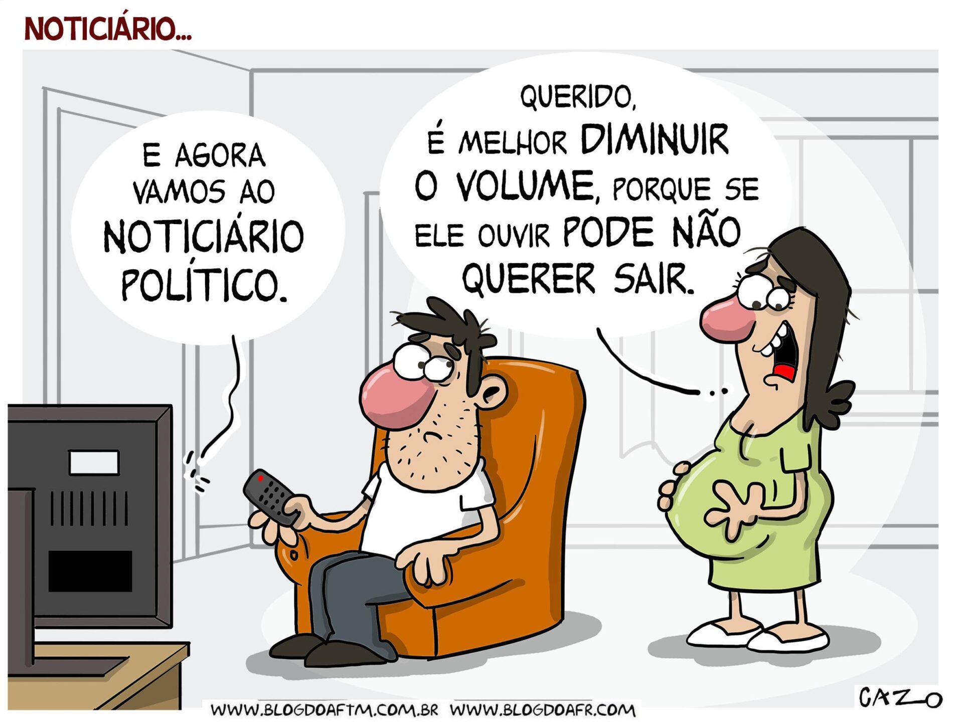 #Charge: Noticiário - Blog do AFTM