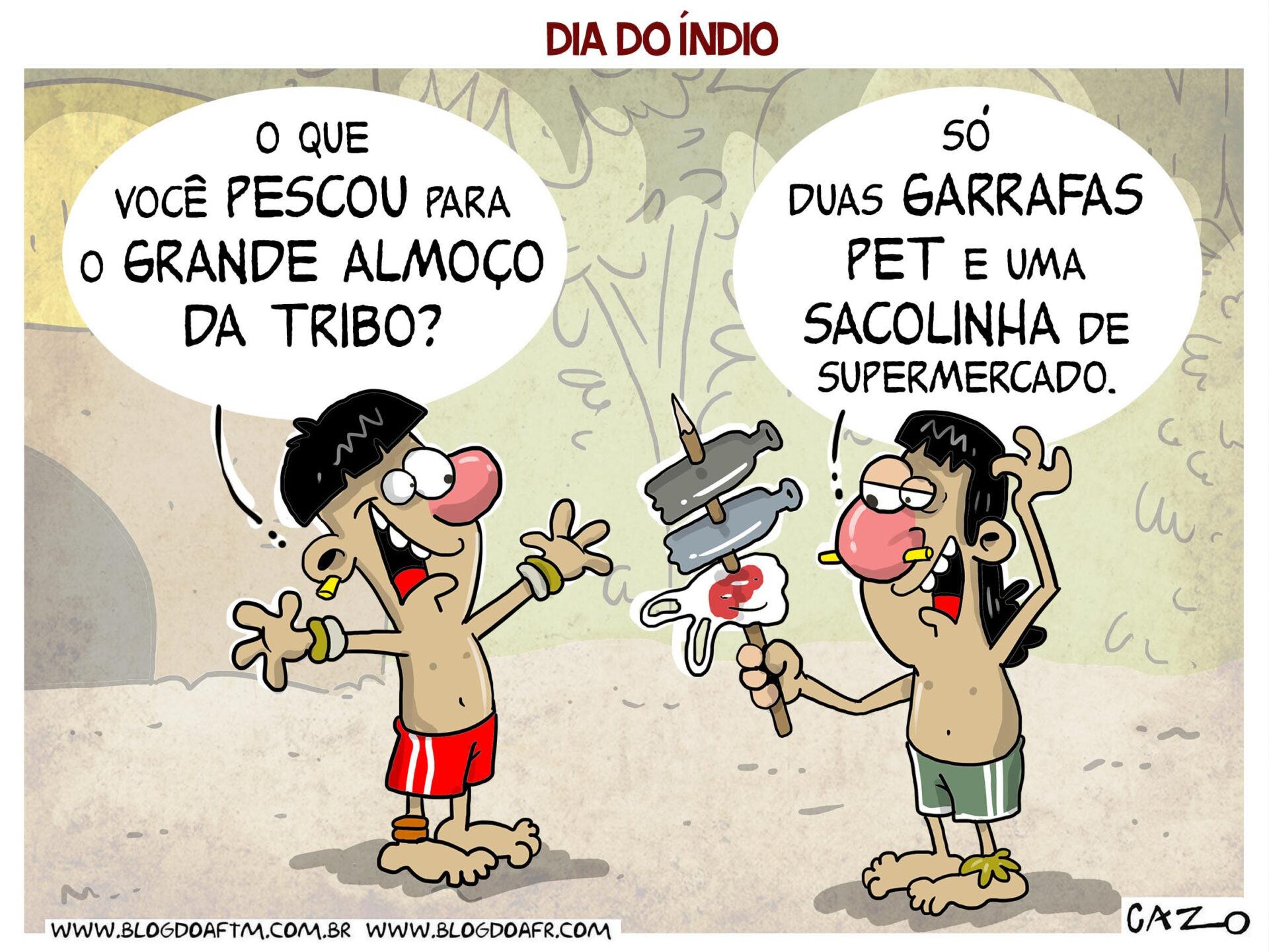 #Charge: Dia do Índio - Blog do AFTM