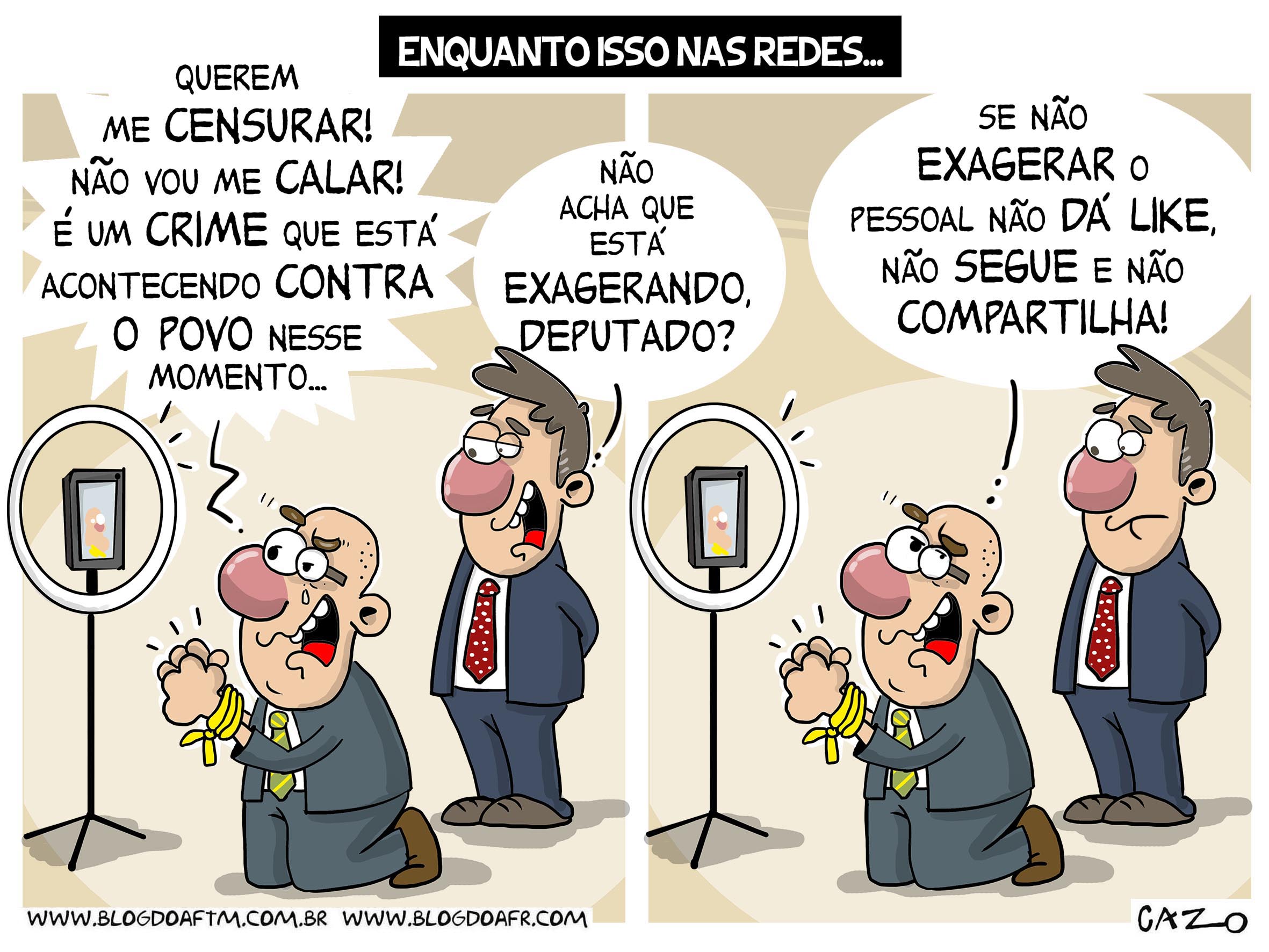  Charge Enquanto Isso Nas Redes Sociais Blog Do AFTM