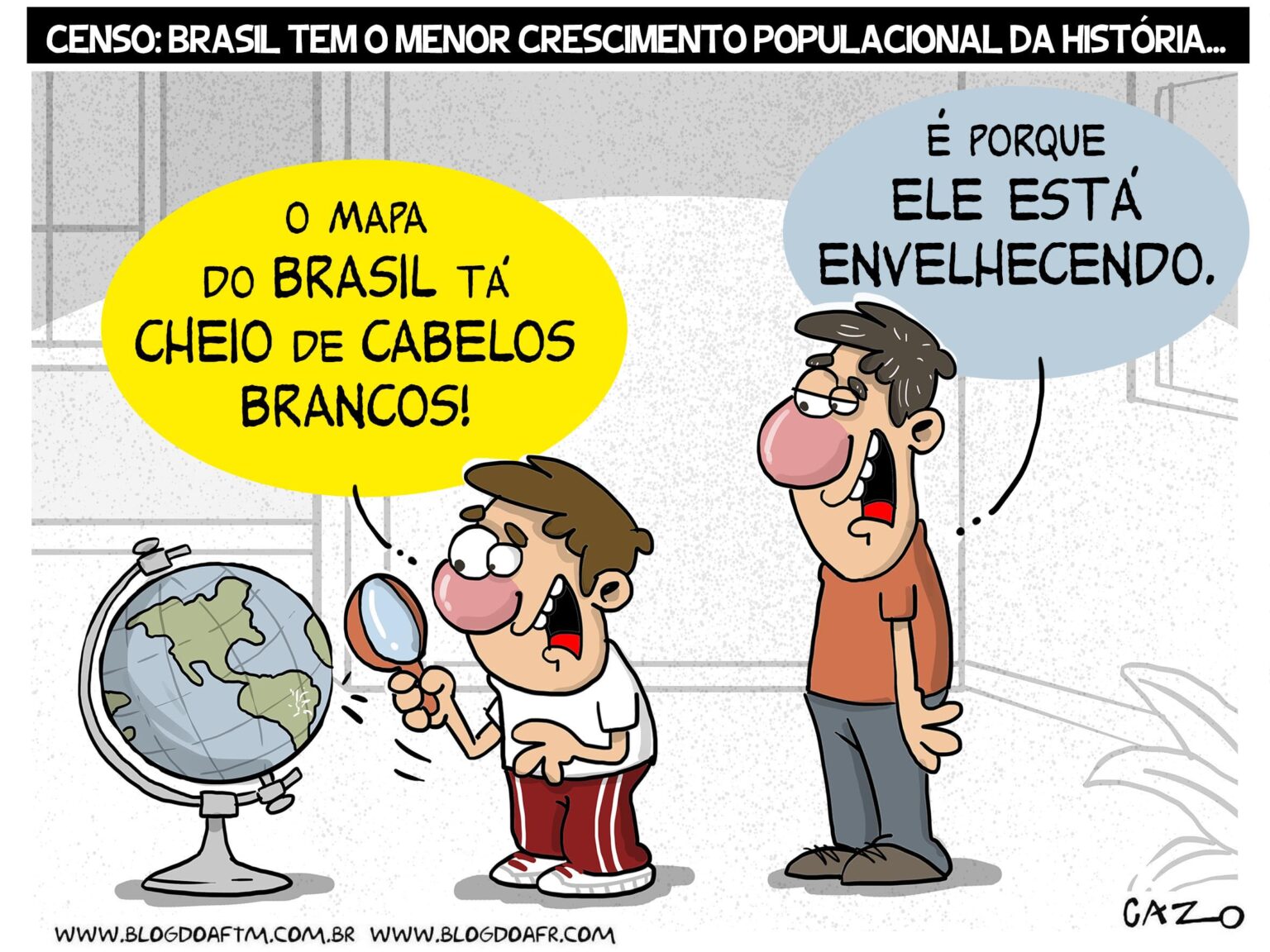 #Charge: Censo Brasil e o crescimento da população - Blog do AFTM