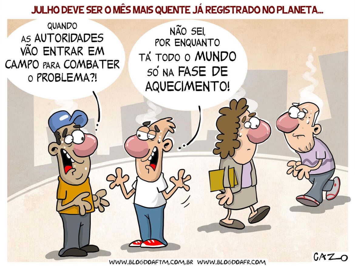 #Charge: Julho e o mês mais quente - Blog do AFTM