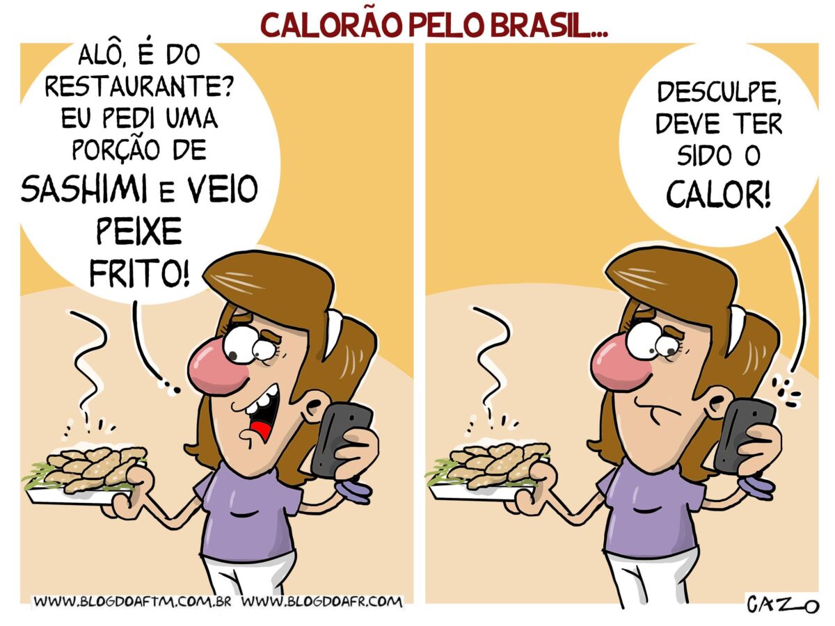 #Charge: Calorão pelo Brasil - Blog do AFTM