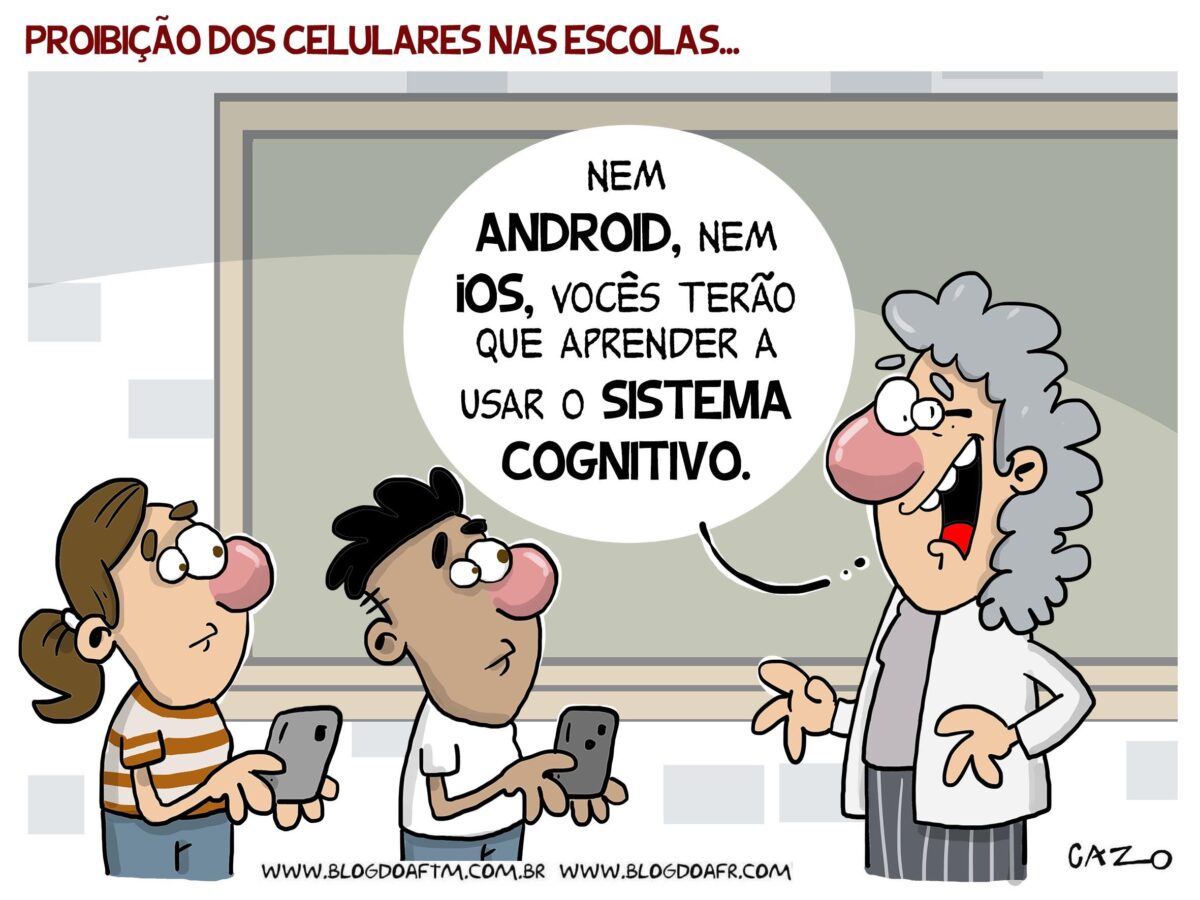 #Charge:Proibição dos Celulares nas escolas - Blog do AFTM