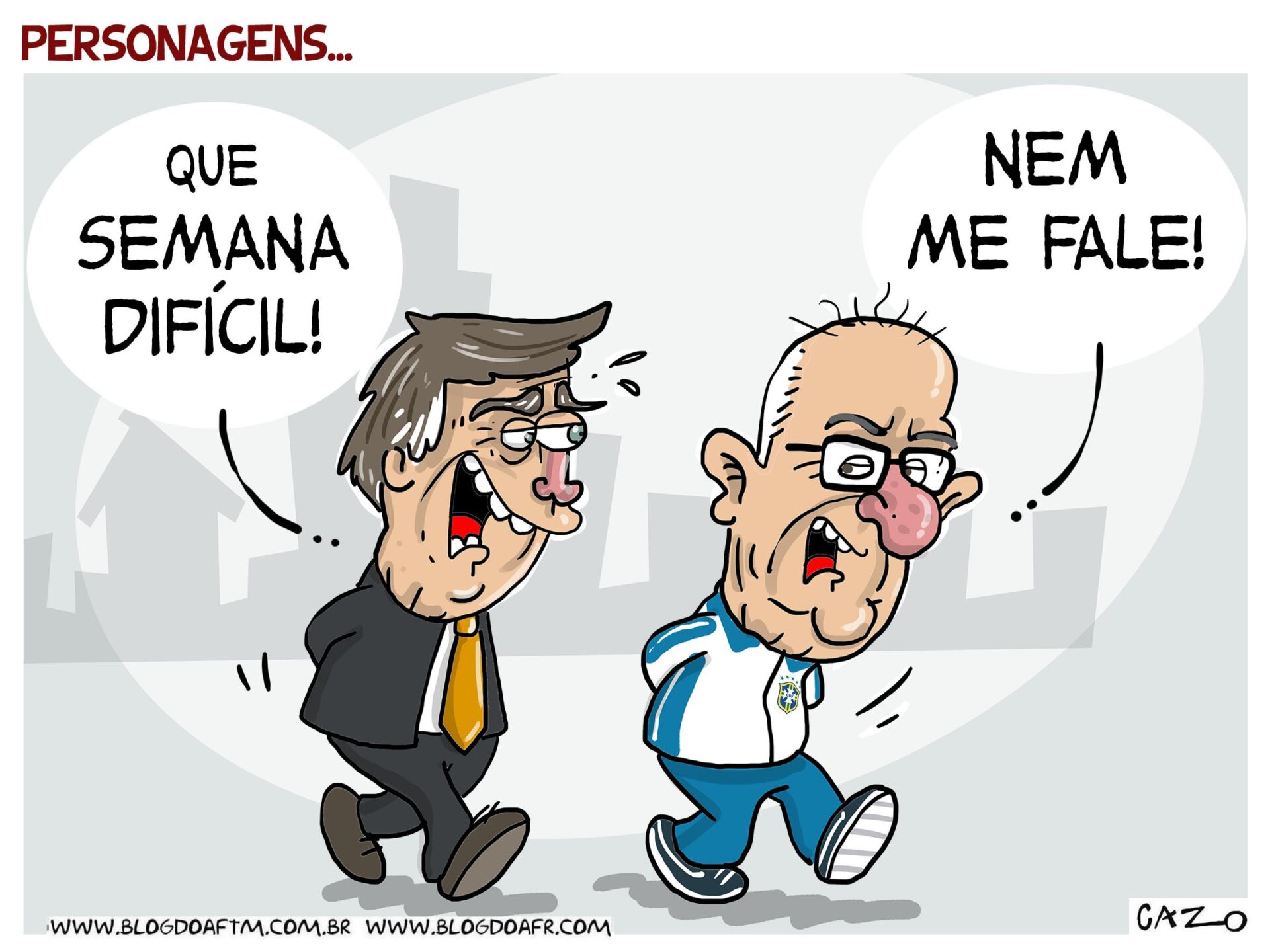 #Charge: Personagens - Blog do AFTM